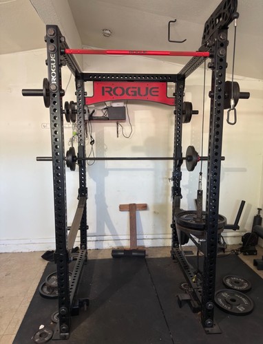 NEW Rogue Fitness RM-4 90” Monster Power Rack - w/ Accessories - Full ...