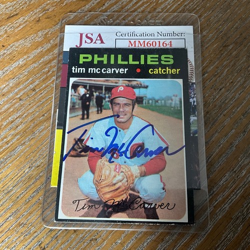 autographed 1971 Topps TIM MCCARVER. HOF . JSA CERT | eBay