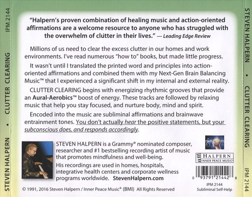 STEVEN HALPERN CLUTTER CLEARING AT THE SPEED OF SOUND NEW CD 93791214428| eBay