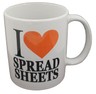 I Love Spreadsheets Coaster Place Mat Excel Math Numbers Gift Square ...