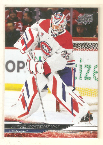 Samuel Montembeault 2024-25 Upper Deck Series 1 Base Card #103 ...