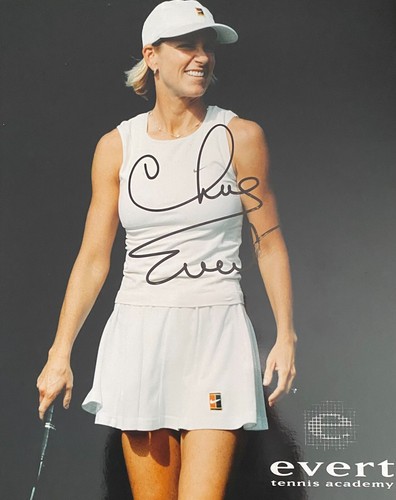 Chris Evert Autographed/Signed 8x10 Photo Tennis Legend W/ COA | eBay