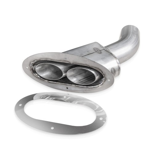 Stainless Works SS Through-Body Style Exhaust Muffler Tip Oval Angled ...