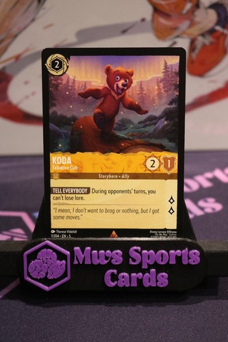 Koda Talkative Cub RARE 1/204 Lorcana Shimmering Skies | eBay