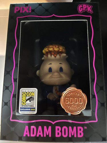 Thrilljoy Pix! 2025 SDCC Adam Bomb Figure exclusive con sticker | eBay