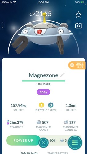 SALE Pokémon GO Magnezone Purified SAFE & CHEAP - PVP - FAST DELIVERY ...