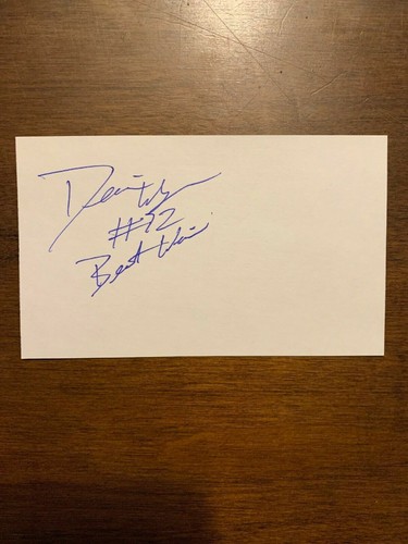 DEVIN WYMAN - PATRIOTS FOOTBALL - AUTHENTIC AUTOGRAPH SIGNED - B243 | eBay