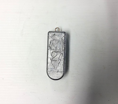 2-1/2lb Lead Rock Cod Weight Sinker with brass eye, Deep Drop Fishing ...