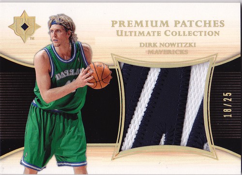 2005-06 Ultimate Collection DIRK NOWITZKI Premium Patch Card #d 25 RARE ...
