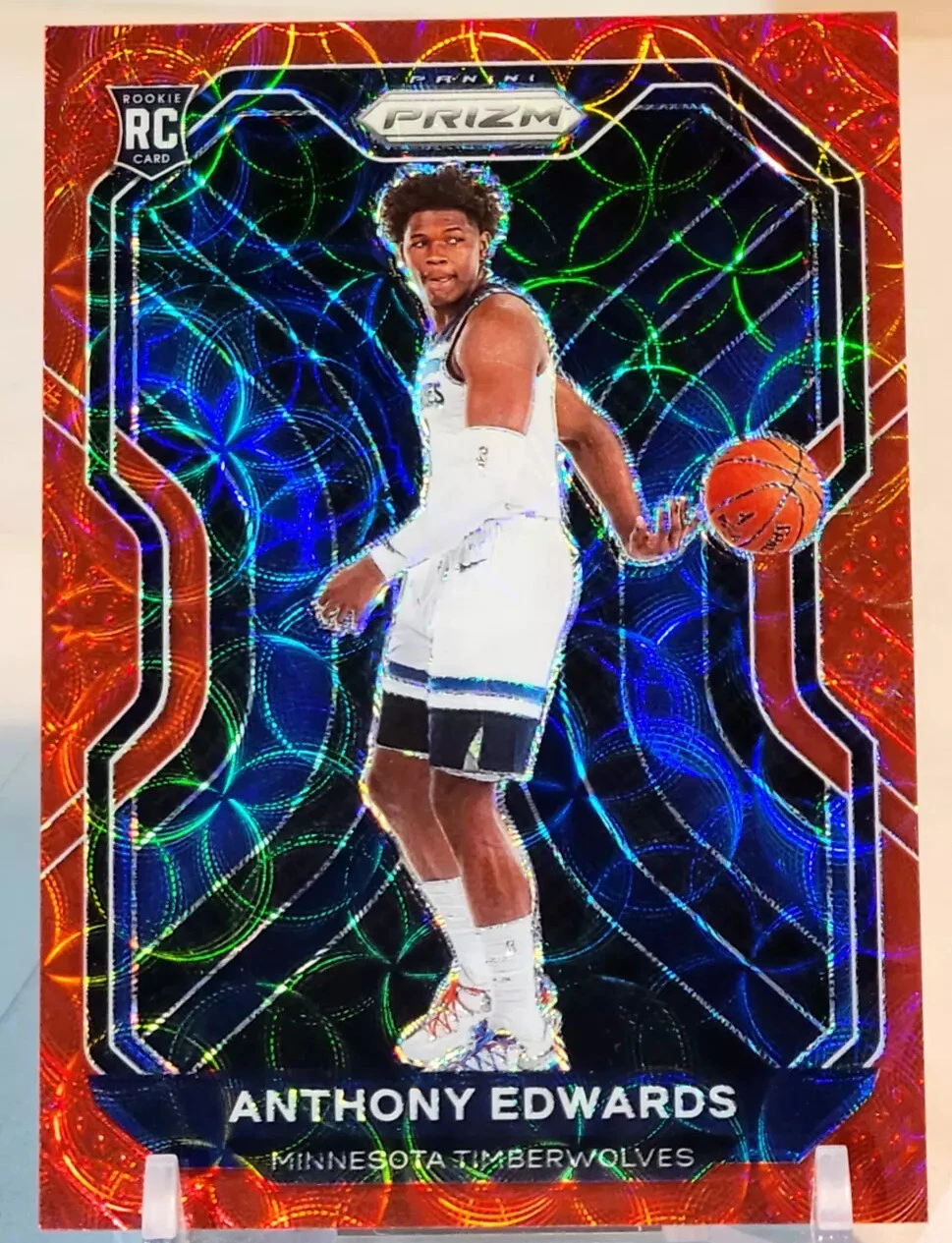 Anthony Edwards 2020 Prizm #258 Choice Red /88 Price Guide - Sports ...