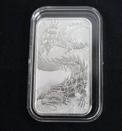 2023 Australian Dragon Rectangle Coin 1 dollar 1 oz .9999 silver Art ...