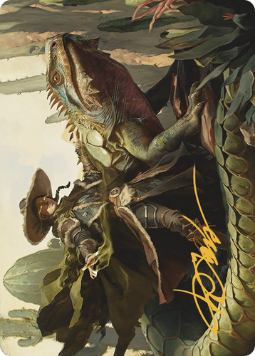 Gold Stamp Art Series OUTCASTER TRAILBLAZER mtg Outlaws of Thunder ...