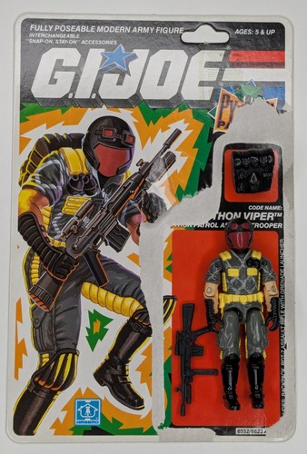 1989 G.I. Joe Cobra Python Patrol Viper With Full Cardback - 100% ...