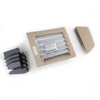 L&R&Center Front Chrome Console Grill Dash AC Air Vent Kit Fit For ...