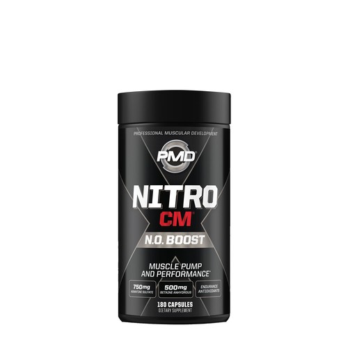 PMD NITRO CM Powered w/AGMATINE-Nitric Oxide Booster 180cap (FREE ...