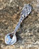 Salt Spoon Fleur de Lis with Scallop Bowl 925 Sterling Silver ...