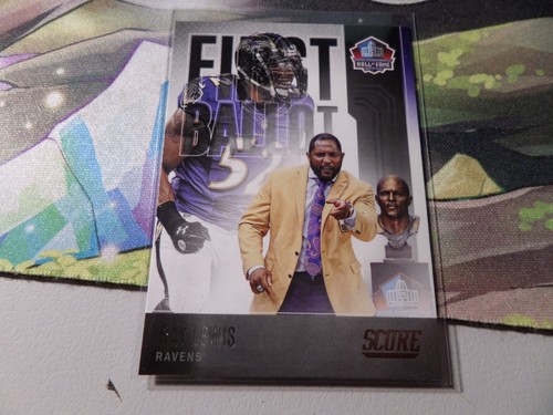 2022 Score Football Ray Lewis First Ballot Baltimore Ravens #FB-RL NM ...