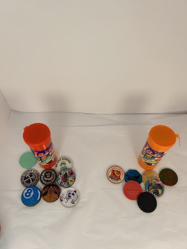 90s POG Lot- Power Rangers, Geoffrey, Panda Slammer Whammer with tubes ...