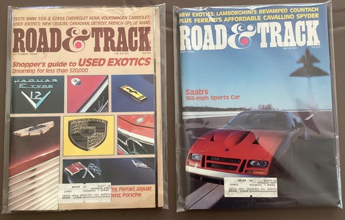 Road & Track Oct & May 1985 Lamborghini Countach - Porsche 944 - 1928 ...