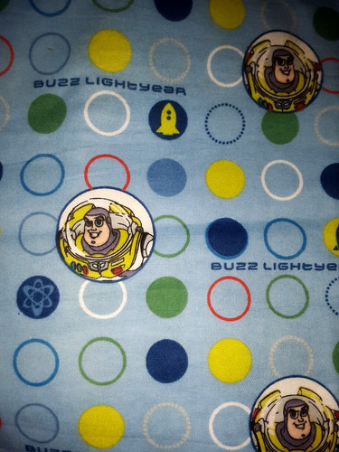 Disney's Buzz Lightyear Circles flannel, fabric - rare | eBay