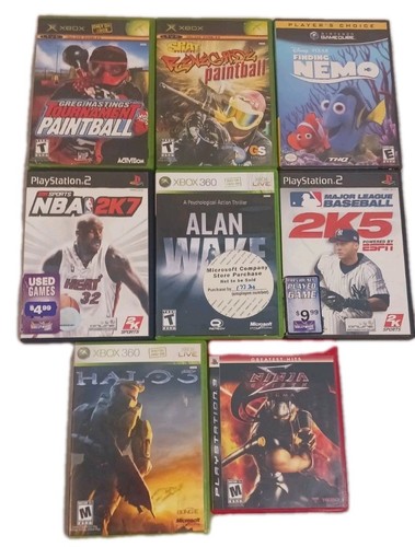 Lot Of 8 Assorted Empty Video Game Cases - 5/8 C.I.B | eBay