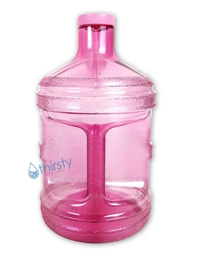 Pink BPA FREE 1 Gallon Reusable Plastic Water Bottle Jug Container ...