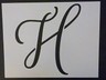 Large Big Script Cursive Letter C 11" x 8.5" Custom Stencil FAST FREE ...