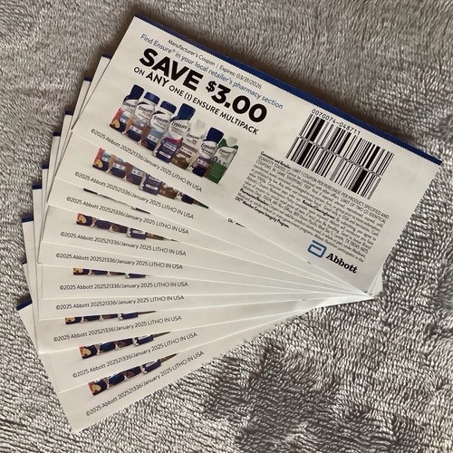 ENSURE DISCOUNT $3.00 OFF 1 PRODUCT SET OF 10 | eBay