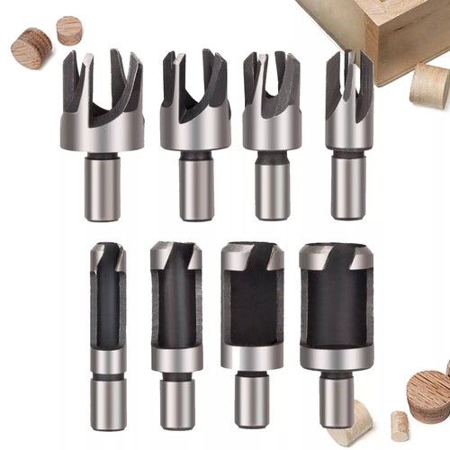 8 Pcs Taper Claw Type Wood Plug Cutter Drill Bit Set 6mm 10mm 13mm 16mm ...