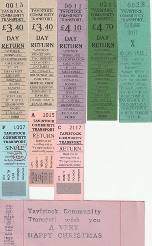 Bell Punch Tickets. Tavistock Community Transport. 9 tickets. | eBay UK