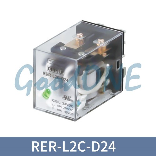 1PC New Dinkle RER-L2C-D24 Intermediate Relay Electromagnetic Universal ...