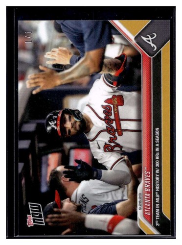 2023 Topps Now #922 Atlanta Braves Gold Parallel Card #d 1/1 | eBay
