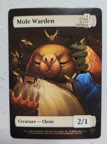 Mole Warden Token Magic the Gathering Foil Promo MTG SCG Cleric | eBay