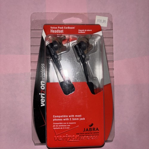 Verizon Wireless Jabra 2.5mm Jack Value Pack Earboom Headset Jabra ...
