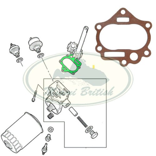 LAND ROVER OIL PUMP GASKET RANGE CLASSIC DEFENDER ERR1990 OEM | eBay
