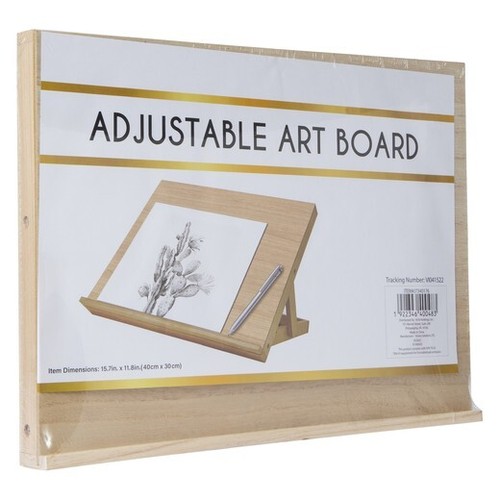 Art Drawing Board Wood Stand Table Adjustable 16in x 12in Artist ...