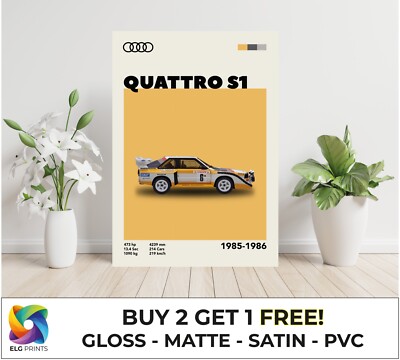 Audi Quattro Poster for sale | eBay