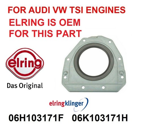 OEM Rear Main Seal Engine Crankshaft Seal w Flange For Audi VW 2.0T TSI ...