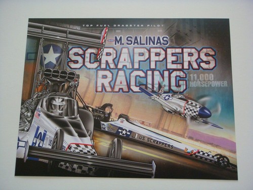 Mike Salinas ~ 2019 SCRAPPERS RACING / U.S. SCRAPPERS NHRA Handout | eBay