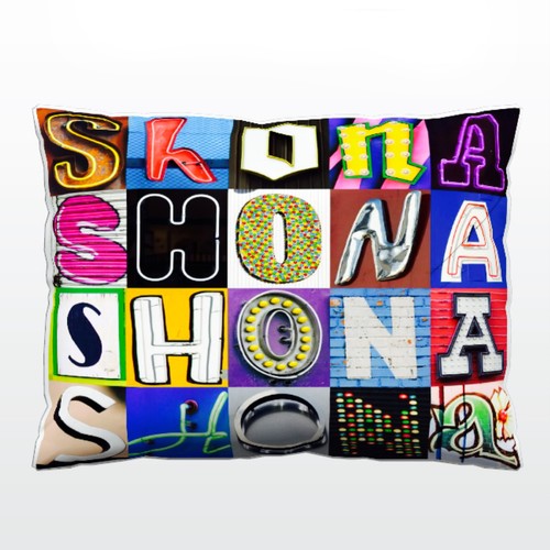 Personalized Pillow featuring the name SHONA photo of actual sign ...