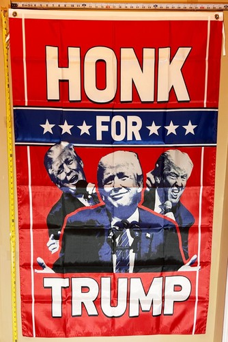 Donald Trump Flag FREE SHIP Honk Beer Cave MAGA Vance Republican USA ...