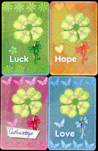 FOREVER CLOVER SPARKLE SWAP CARDS FULL SET OF FOUR NEW | eBay Australia