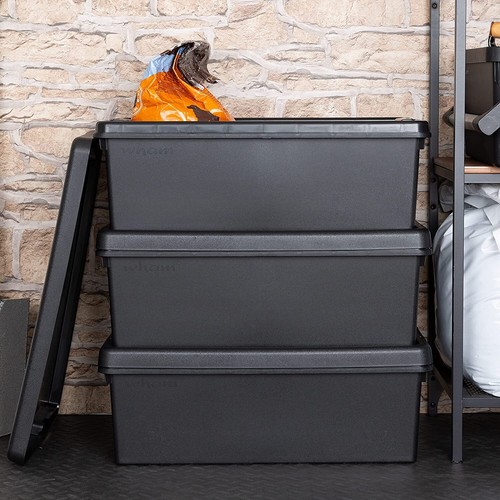 36L Storage Boxes With Secure Lids Heavy Duty Recycled Plastic ...