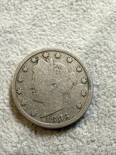 1883 No Cents Philadelphia Mint Liberty Nickel VG Very Good Condition ...