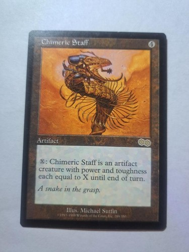 MTG Chimeric Staff (Lp-NM) from Urza's Saga: Magic the Gathering | eBay