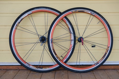 Vintage Rolf Vector Comp Road Bike Wheelset Red 700c 100/130mm Clincher ...