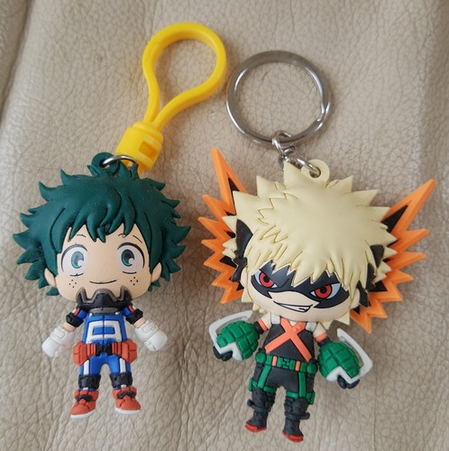 My Hero Academia LOT of 2 Rubber Keychains Deku Midoriya and Kitsuki ...