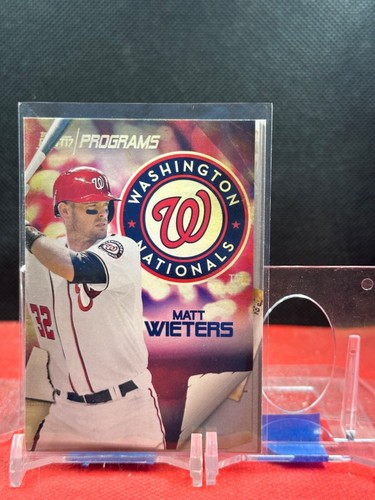 2017 Topps Bunt Programs Inserts #MW Matt Wieters Washington Nationals ...