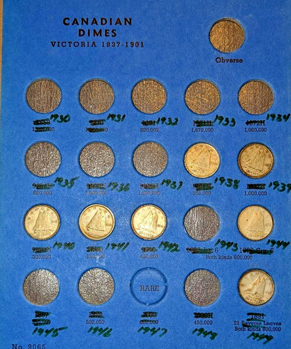 Canadian Dime Collection - 26 silver dimes total | eBay