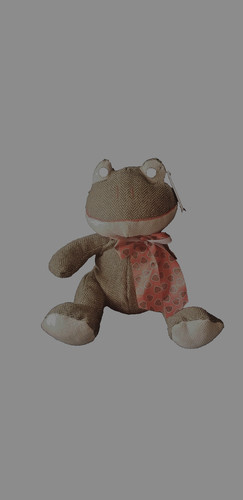 Boy Frog Happy Valentine Frog Plush Tweed Fabric Red Bow Tie | eBay
